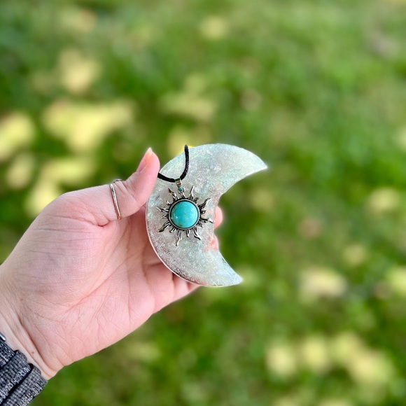 Handmade | Jewelry | Turquoise Sun Necklace | Poshmark